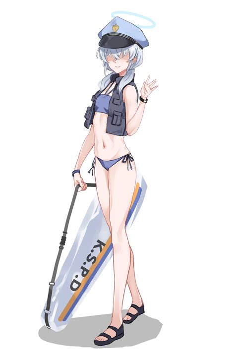 Valkyrie Police Academy Babe Blue Archive Drawn By 6kus Danbooru