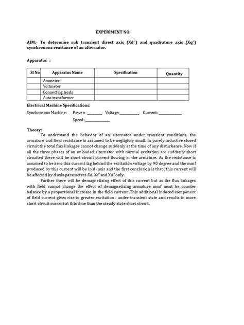 Synchronous And Direct Axis Pdf Electromagnetism Electrical Components
