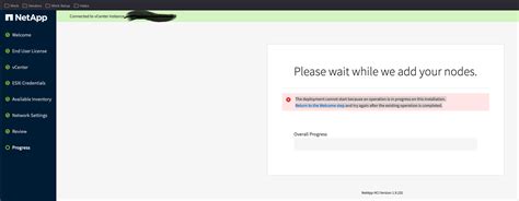 Hci Scale Fails With The Deployment Cannot Start Because An Operation