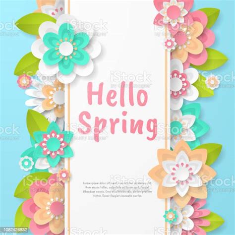 아름 다운 화려한 꽃과 봄 배경입니다 서식 파일 배너 배경 화면 전단지 초대장 포스터 브로셔 바우처 할인 사용할 수 있습니다 벡터 일러스트 레이 션 계절에 대한 스톡 벡터