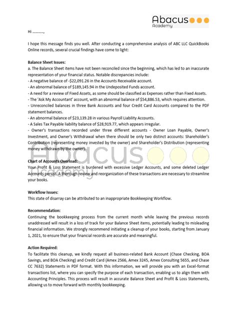 Abacus Diagnosis Report Pdf