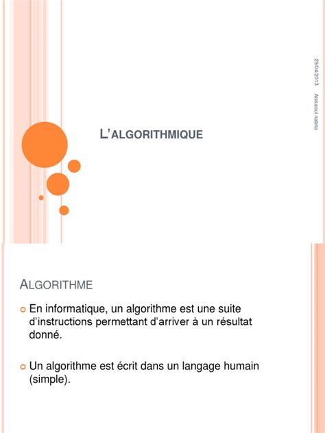 cours algorithme pdf structure de contrôle variable informatique