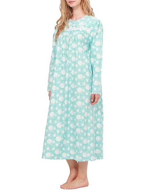 Floral Print Cotton Nightgown