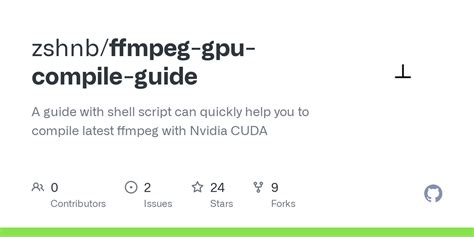Github Zshnbffmpeg Gpu Compile Guide A Guide With Shell Script Can