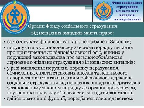 Державний нагляд і громадський контроль за станом охорони праці Соціальне страхування від