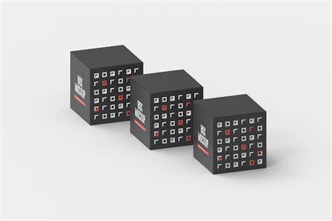 Premium Psd Cube Box Mockup