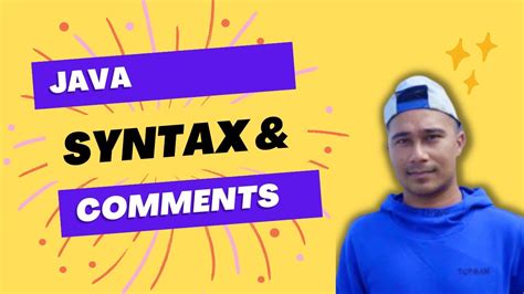 what is java syntax and java comment youtube