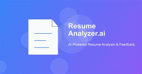Ai Resume Analyzer Instantly Improve Your Resume