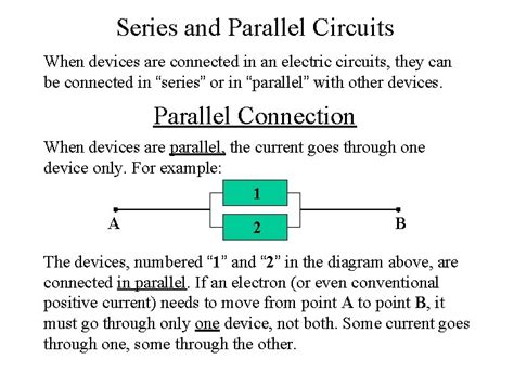 Series And Parallel Circuits When Devices Are Connected