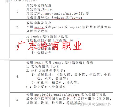 （广东岭南）《python数据分析与应用》课程考核方案（成果考核考核方案 Python Csdn博客