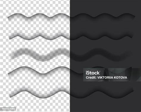 고립 된 벡터 그림자 물결 모양의 그림자 효과의 집합입니다 디자인 요소 0명에 대한 스톡 벡터 아트 및 기타 이미지 0명 벡터 상징 Istock