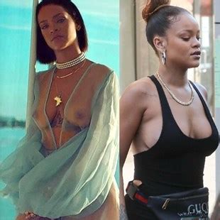 Rihannas Fat Tits And Hard Nipple Pokies