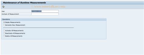 RSODSO RUNTIME SAP Tcode Runtime Measurements Transaction Code