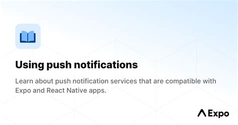 Using Push Notifications Expo Documentation