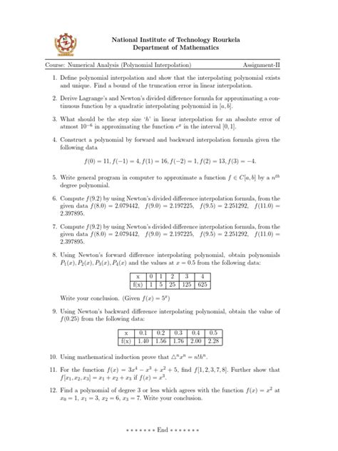 Asgn 2 Interpolation Pdf