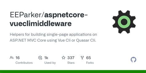 Github Eeparkeraspnetcore Vueclimiddleware Helpers For Building Single Page Applications On