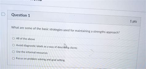 Solved Question 11 ﻿ptswhat Are Some Of The Basic Strategies