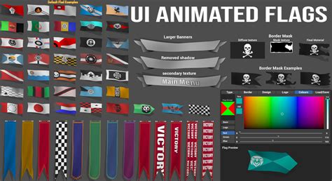 ui animated flags in 2d assets ue marketplace