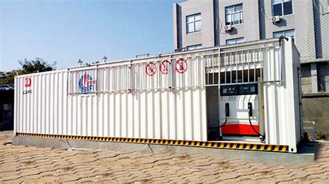 Single Chamber Containerized Mobile Filling Station With Fuel Pump