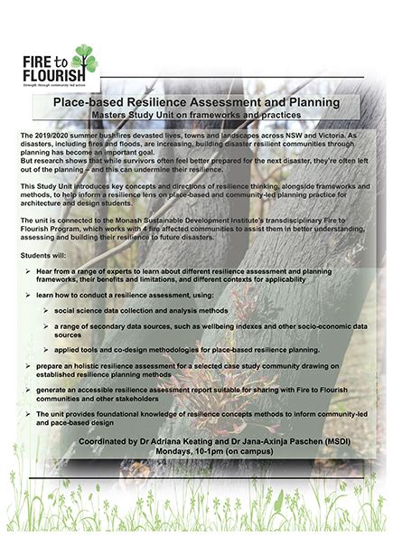 Place Based Resilience Assessment And Planning Art Design And