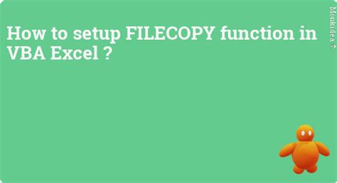 How To Use Filecopy Function In Vba Excel Data Analytics Monkidea Wisdom Through Analytics