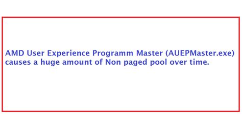 Amd User Experience Programm Master Auepmasterexe Causes A Huge Amd User Experience Programm Master Auepmasterexe Causes A Huge