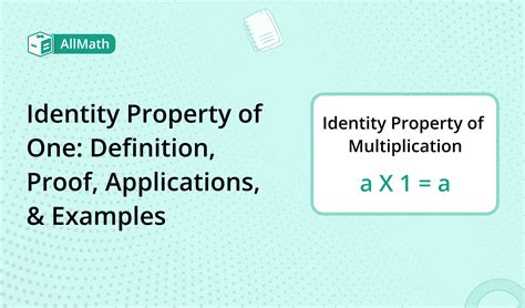 Identity Property Of One Arithmetic