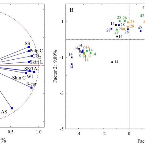 Principal Component Analysis Pca Factor Loading Plot Of