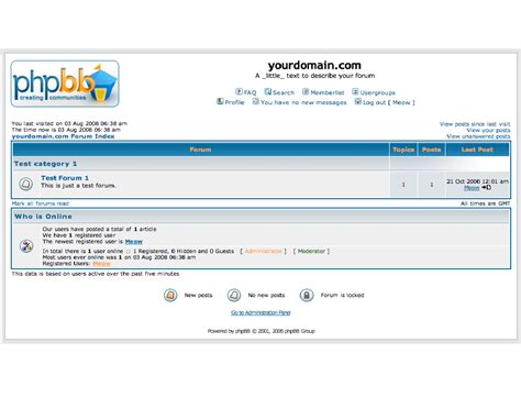 PhpBB Free Open Source Forum Software WebmasterMaze