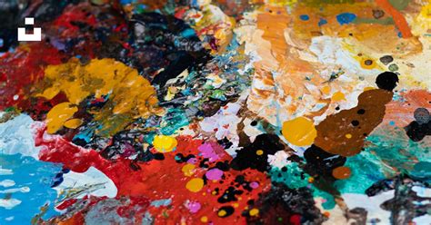 파란색 흰색 주황색 및 빨간색 추상 그림 사진 Unsplash의 무료 텍스처 이미지