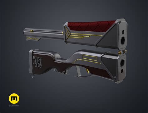 Caitlyns Rifle From Arcane Foldable Repeater Prop By 3demon