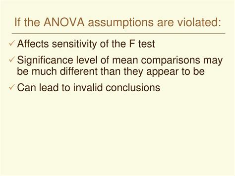 PPT Assumptions Of The ANOVA PowerPoint Presentation Free Download ID 2646114