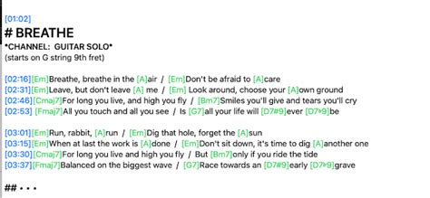 Inline Chords Buggy Inconsistent Highlighting Stage Traxx Stage Cue Support