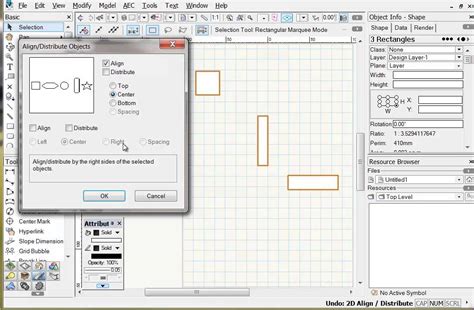 Klc Vectorworks Video Tutorials Aligning And Distributing Objects