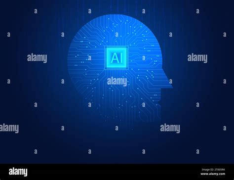 Smart Technology Or Artificial Intelligence Combines Work With Robots