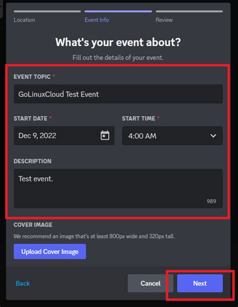 How To Create An Event On Discord Solved Golinuxcloud