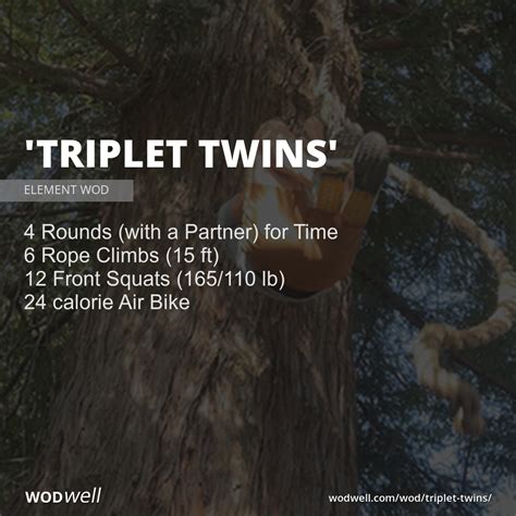 Triplet Twins Workout Element Wod Wodwell