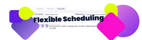 Flexible Scheduling Overview Goodtime Support