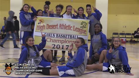 Middle School Championship Big School Melva Davis Vs Cims Girls 3 4