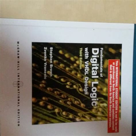 Fundamentals Of Digital Logic With Vhdl Design Third Edition Hobbies