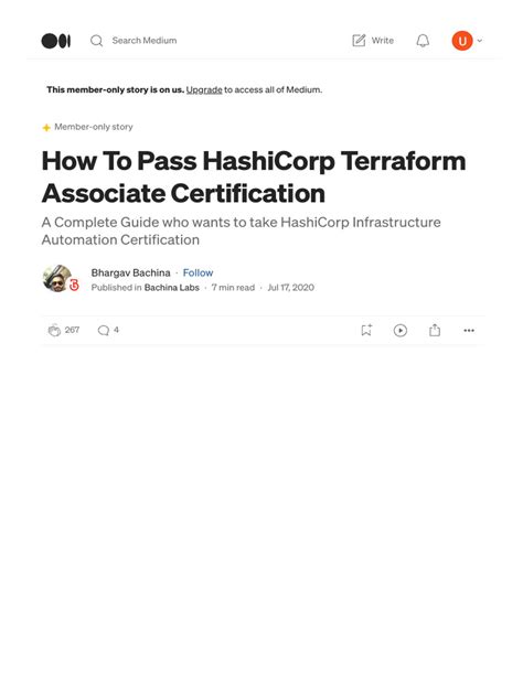 How To Pass Hashicorp Terraform Associate Certification By Bhargav Bachina Bachina Labs How To Pass Hashicorp Terraform Associate Certification By Bhargav Bachina Bachina Labs