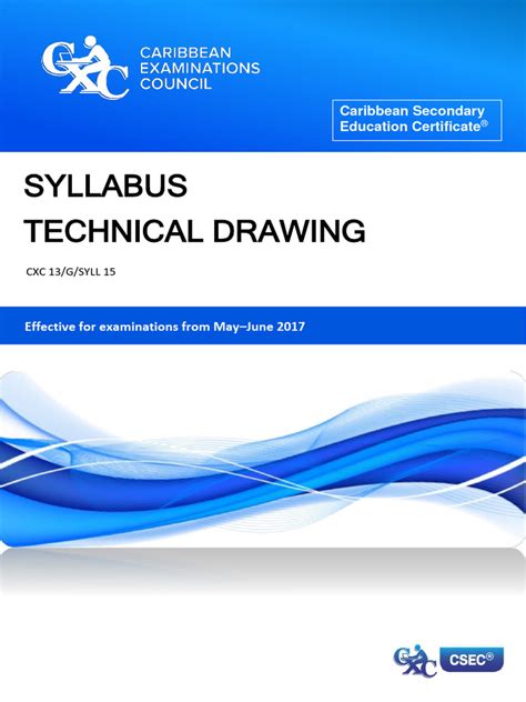 Csec Technical Drawing Syllabus Pdf