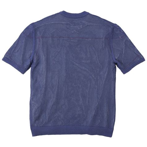 【楽天市場】 Diesel ディーゼル メンズ メッシュニットレイヤード クルーネック 半袖tシャツ カットソー【k Rapids】【サイズxs】【ネイビー×アイスグリーン】die M T