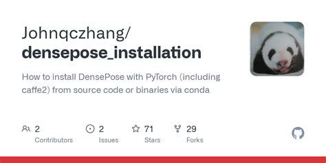 Github Johnqczhangdenseposeinstallation How To Install Densepose