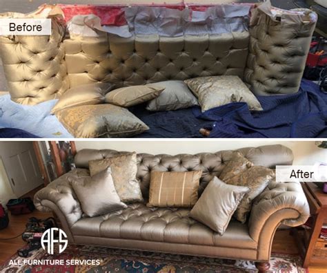 Chesterfield Tufted Sofa Disassembly Couch Dismantling Sleeper Break Down Sofa Disassemble