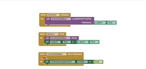 Instead Of A Menu Just A Sidebar Text Mit App Inventor Help Mit App Inventor Community