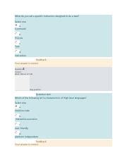 Integrative Programming And Technology Prelim Quiz Pdf What Do You Call A Specific