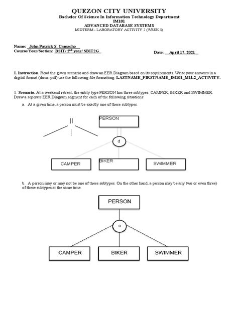 quezon city university bachelor of science in information technology department pdf