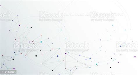 선 기하학적 다각형 삼각형 패턴이 있는 추상 분자 벡터 디자인 네트워크 통신 기술 흰색 회색 색상 배경에 미래지향적인 디지털
