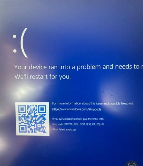 Ran Into This Continuous Restart Screen Rasus